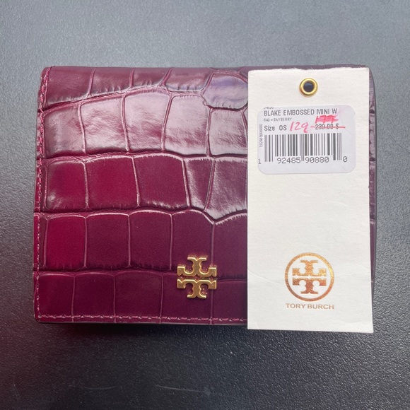 Tory Burch | Bags | Tory Burch Blake Embossed Mini Wallet | Poshmark